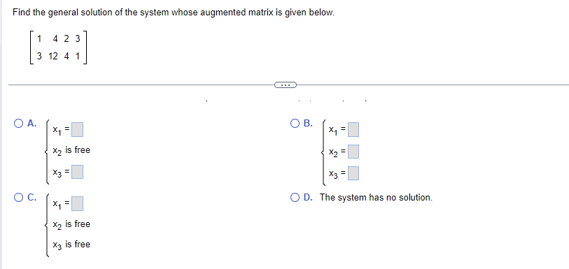 Solved Find the general solution of the system whose | Chegg.com
