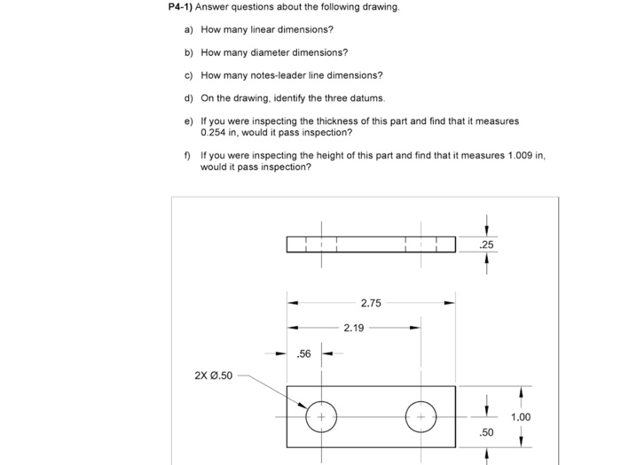 Solved P4-1) Answer questions about the following drawing. | Chegg.com
