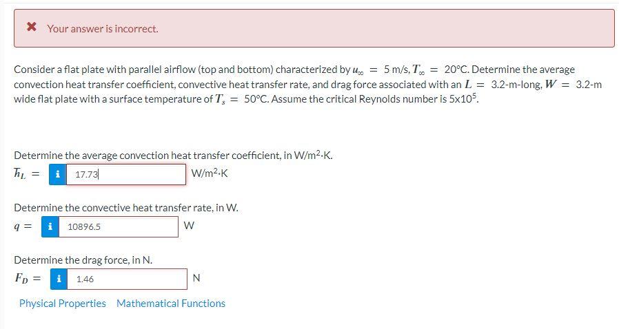 Consider a flat plate with parallel airflow (top and | Chegg.com