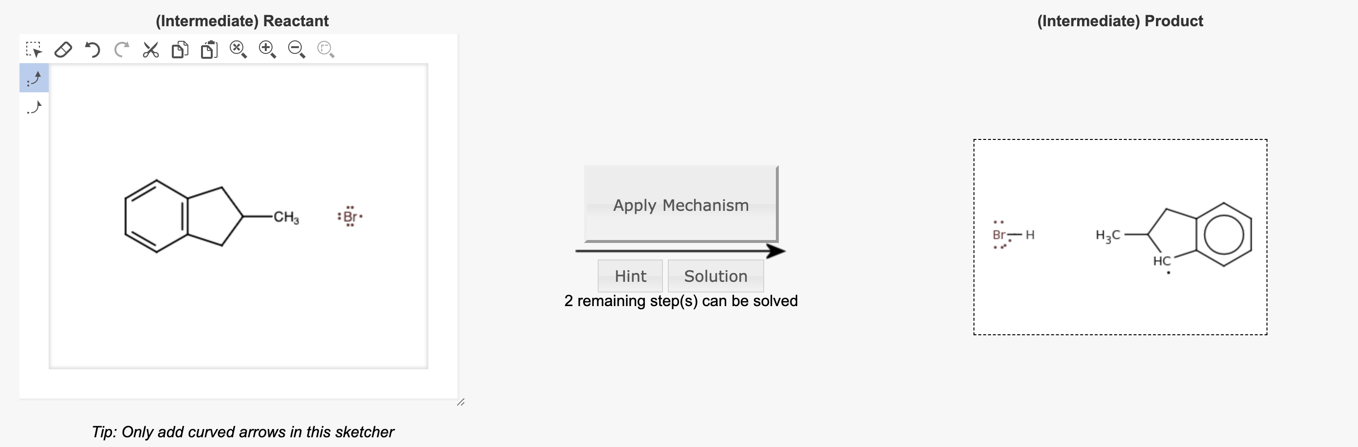 Solved (Intermediate) Reactant (Intermediate) Product Apply | Chegg.com