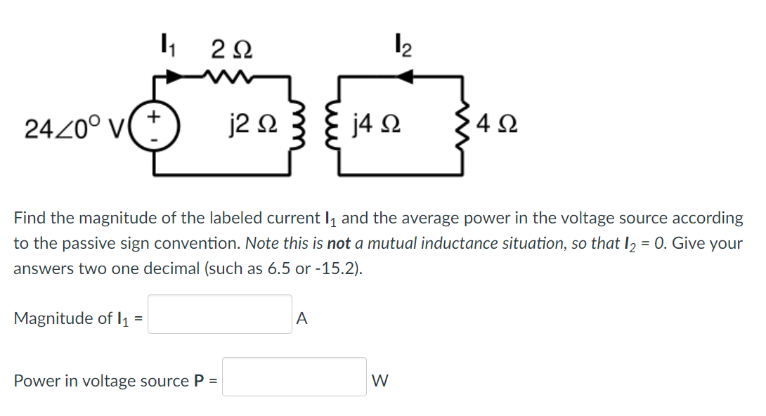 Solved Find the magnitude of the labeled current I1 ﻿and the | Chegg.com