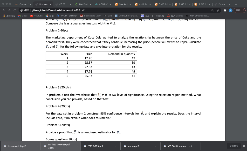 Solved X + in Course 5 Homewo X CS 501 + X 8 Math50 x will | Chegg.com Solved X + in Course 5 Homewo X CS 501 + X 8 Math50 x will | Chegg.com