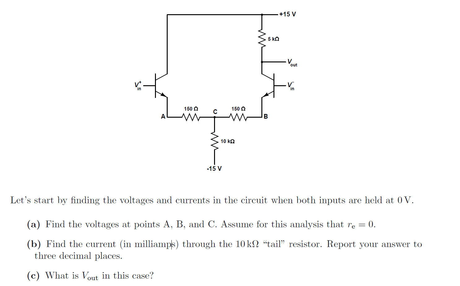 Solved Let's start by finding the voltages and currents in | Chegg.com