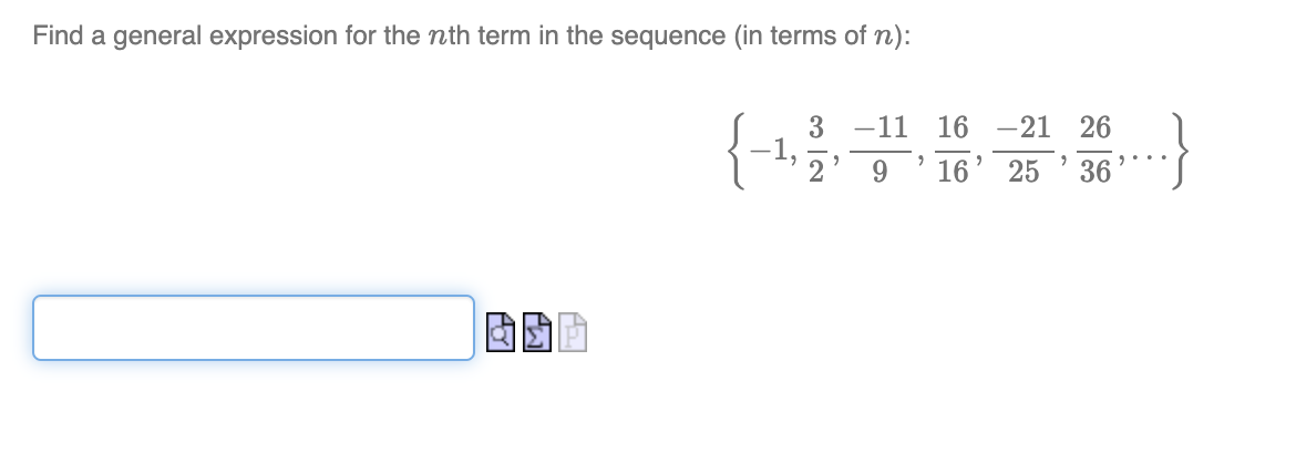 Solved Find a general expression for the nth term in the | Chegg.com