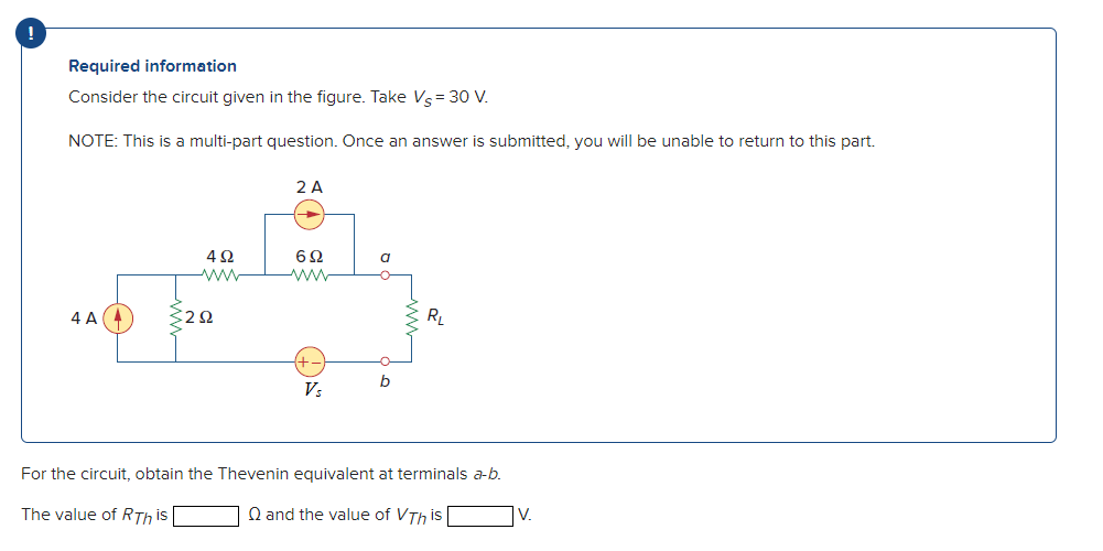 Solved Required information Consider the circuit given in | Chegg.com