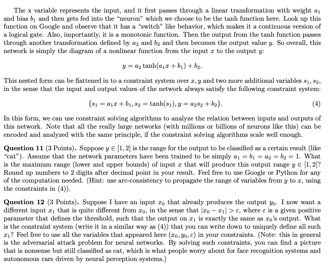 Solved 6 Constraint Solving We Now Look At Constraint