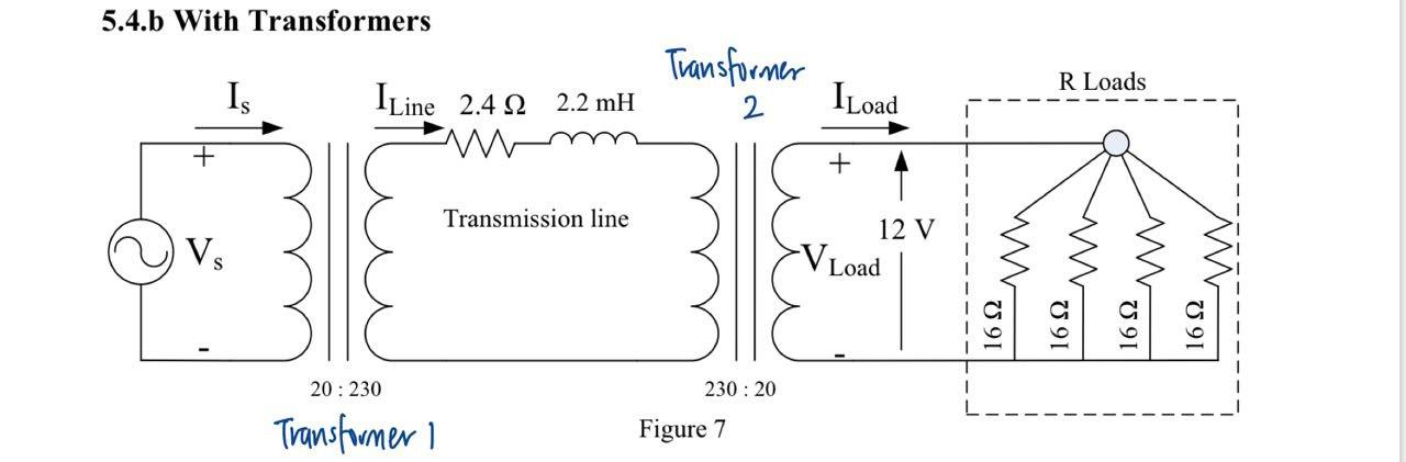 Solved 5.4.h With Trancformers5.4.b Estimating Loss in | Chegg.com