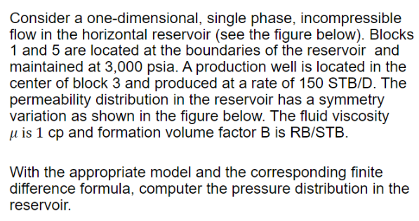 Solved Consider a one-dimensional, single phase, | Chegg.com