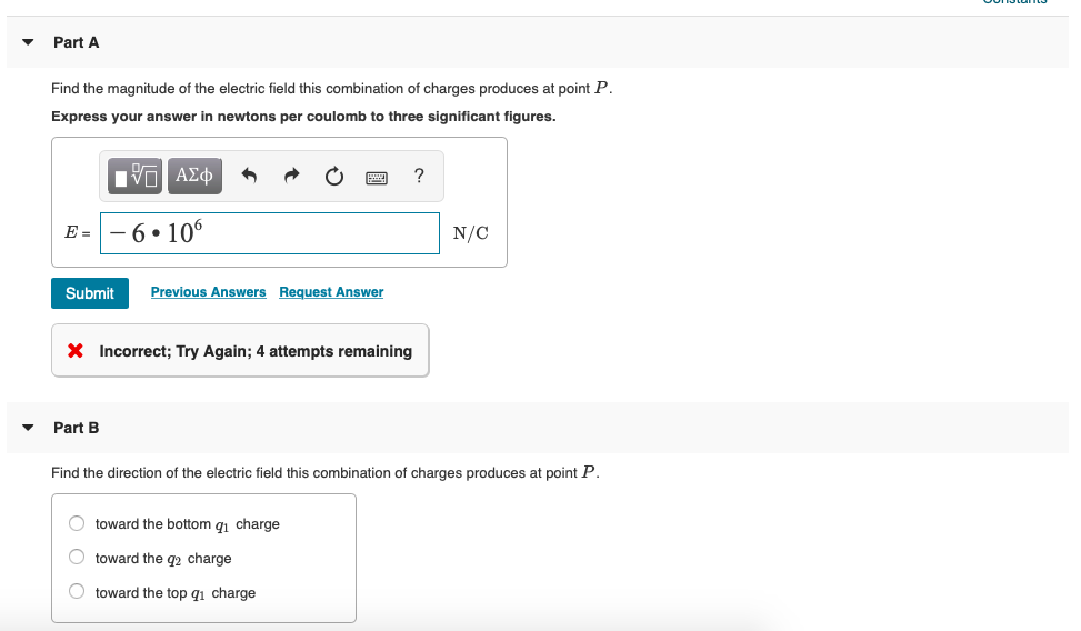 Solved Three negative point charges lie along a line as | Chegg.com