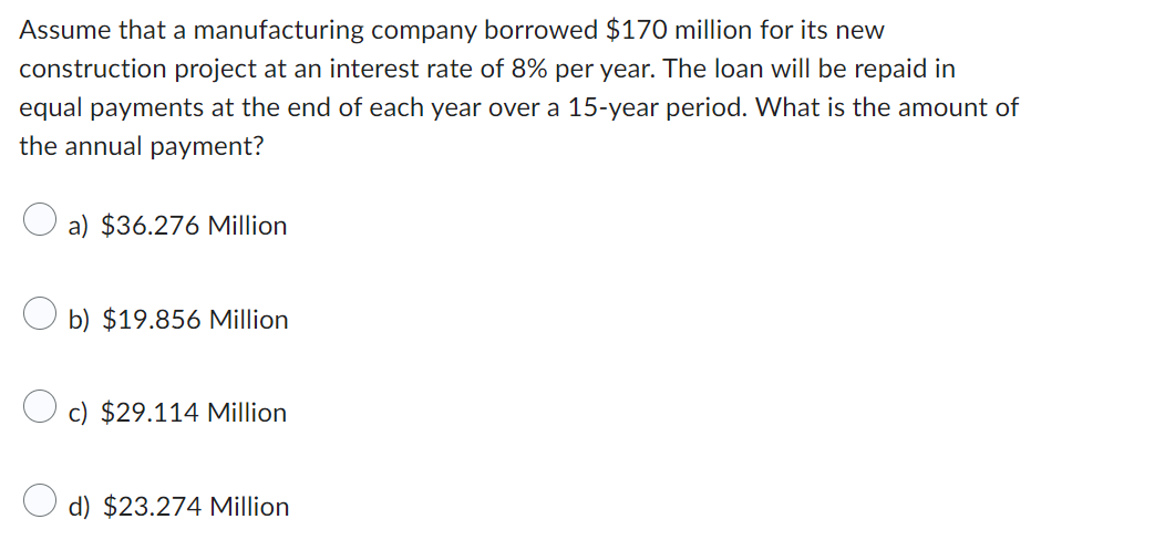 Solved Which one of the following shows the correct Excel | Chegg.com