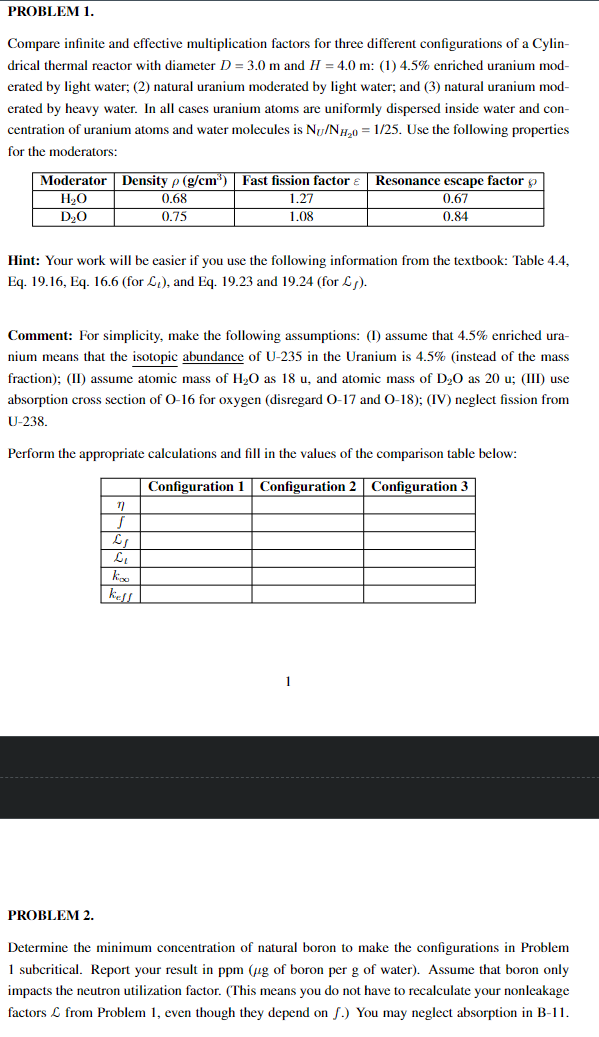 PROBLEM 1. Compare infinite and effective | Chegg.com