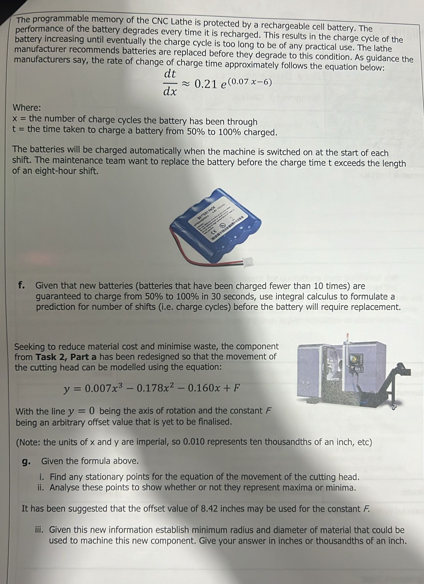 Solved The programmable memory of the CNC Lathe is protected | Chegg.com