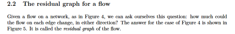The residual graph for a flow Given a flow on a | Chegg.com