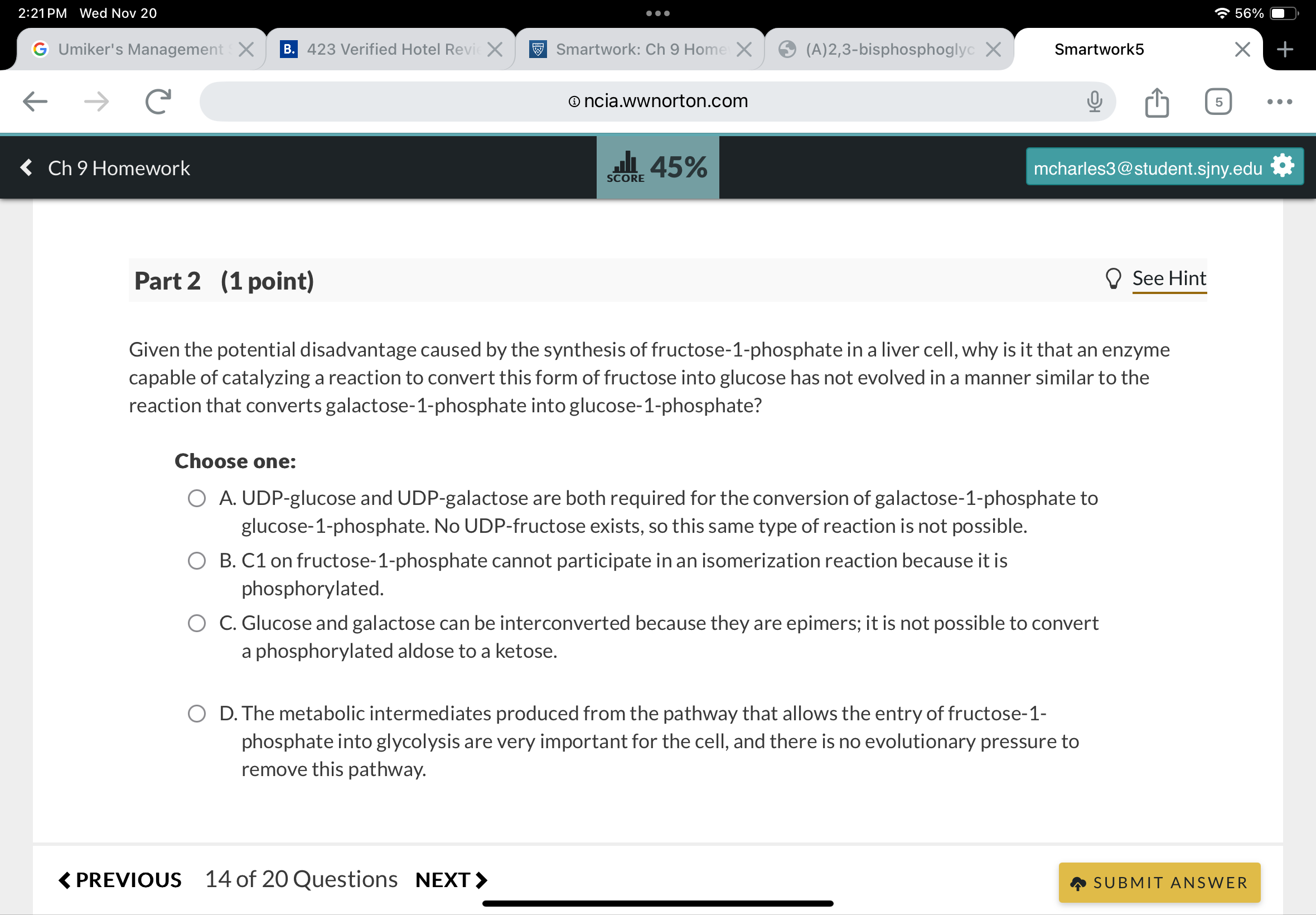 Solved Part 2 (1 ﻿point)Given the potential disadvantage | Chegg.com