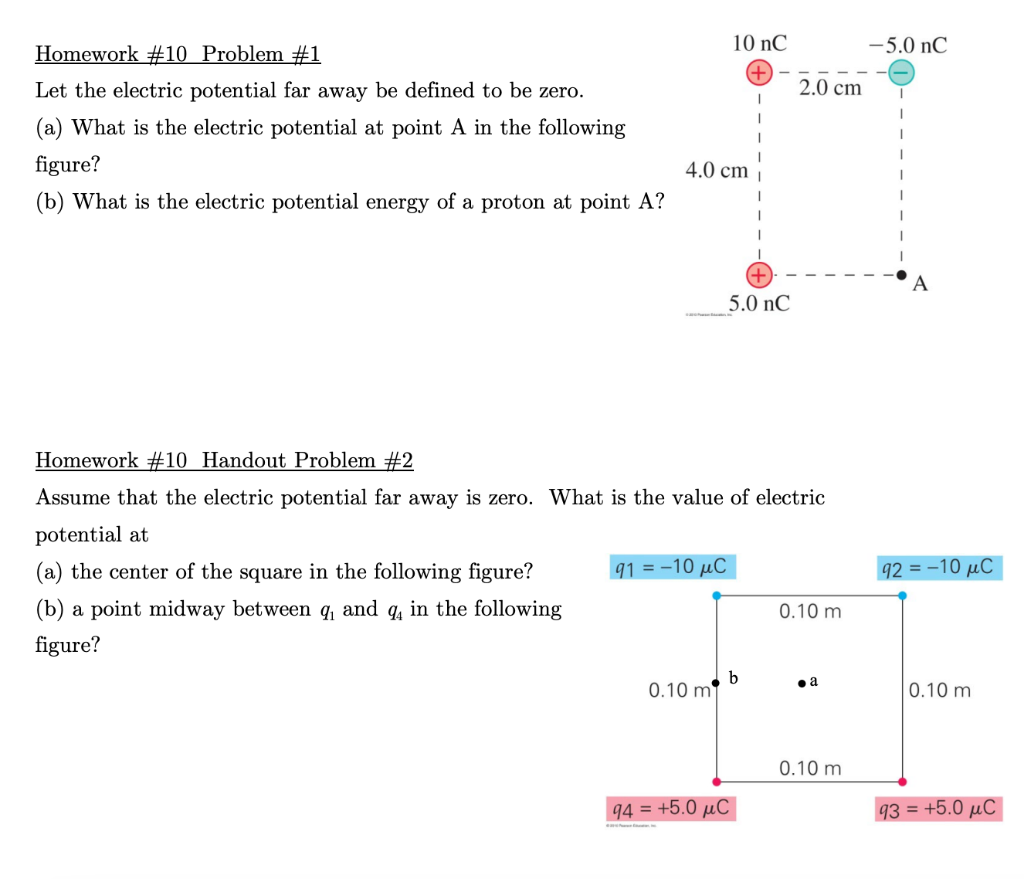 Solved Homework \#10 Problem \#1 Let the electric potential | Chegg.com Solved Homework \#10 Problem \#1 Let the electric potential | Chegg.com