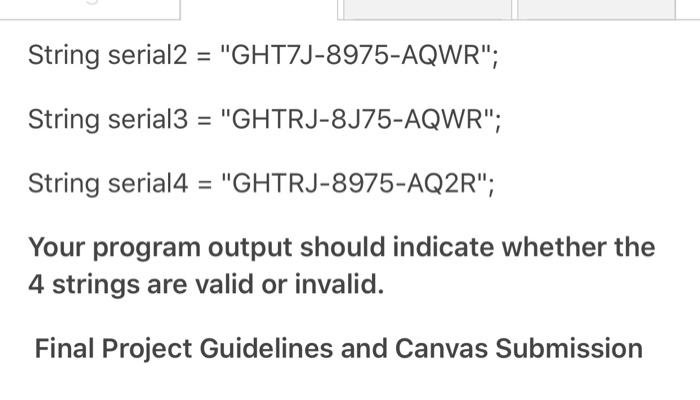 Solved In this final project you examine the SerialNumber | Chegg.com