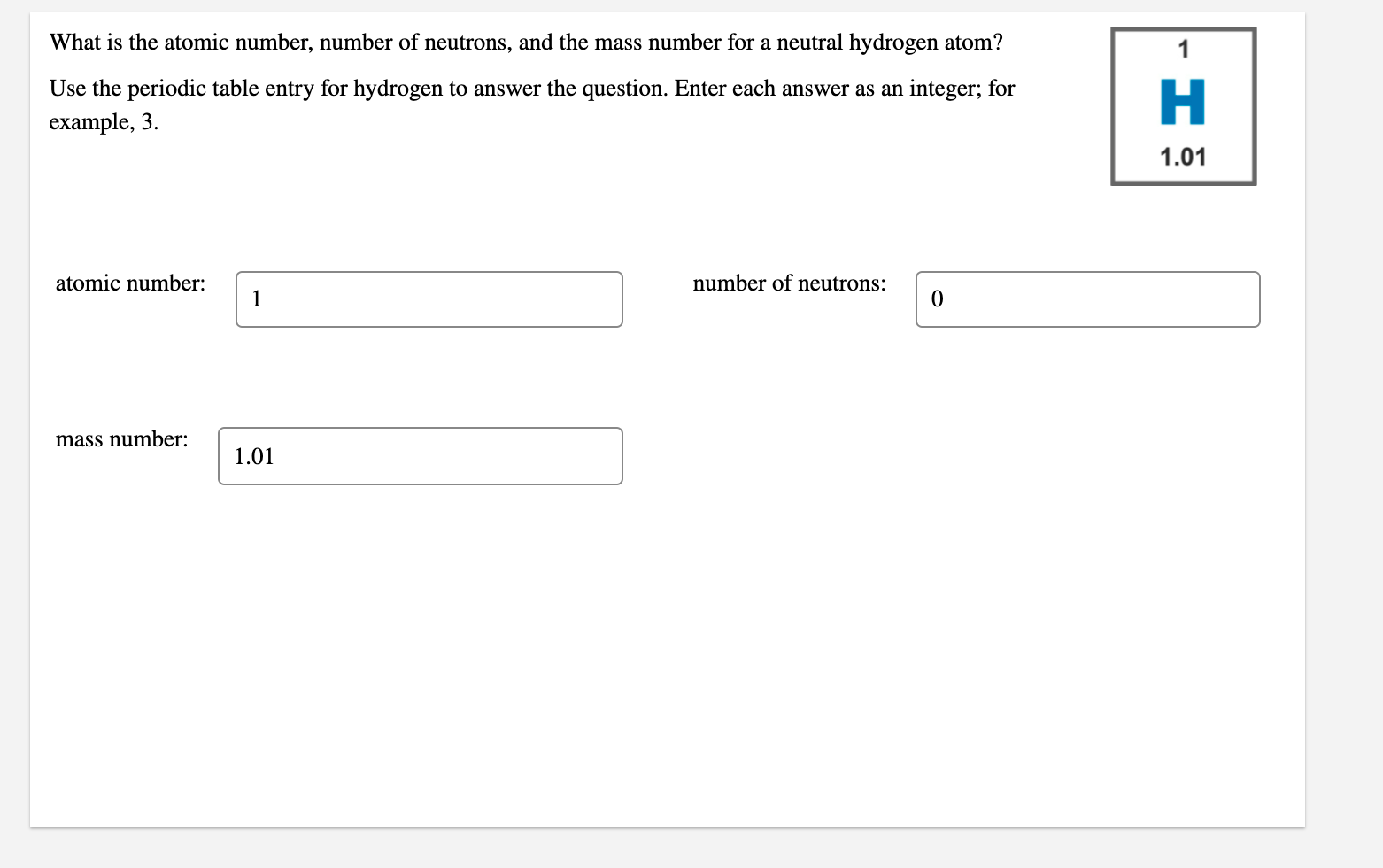 Solved What is the atomic number, number of neutrons, and | Chegg.com