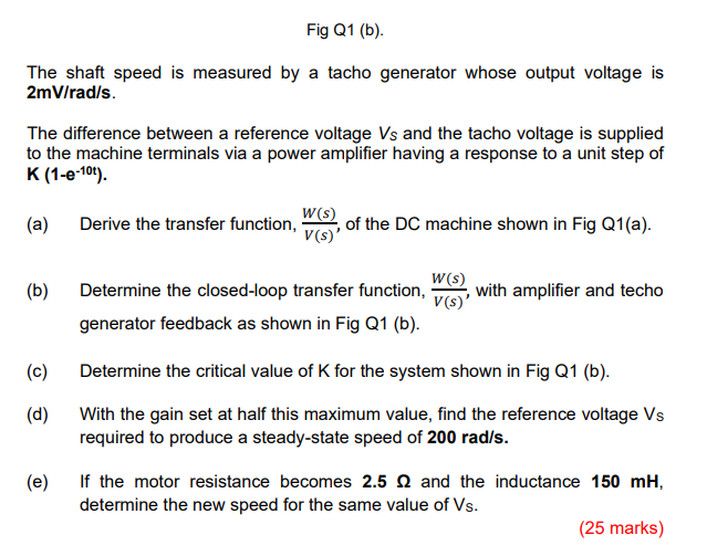 Solved 1. A DC machine with constant field excitation is | Chegg.com