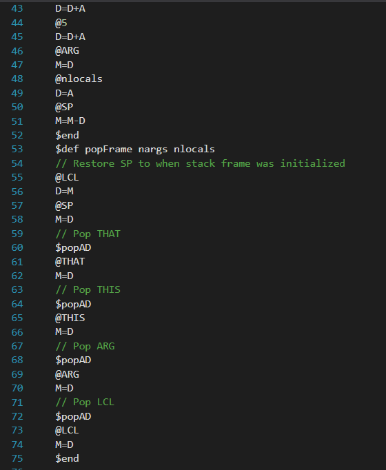 Solved Translate provided code into Hack assembly language | Chegg.com