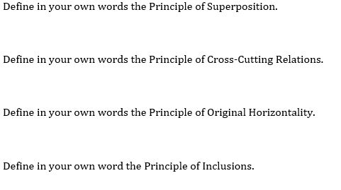Solved Define in your own words the Principle of | Chegg.com