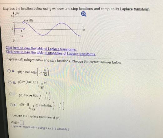 Solved Express the function below using window and step | Chegg.com