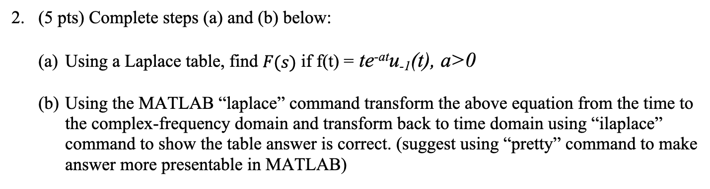 Solved (5 ﻿pts) ﻿Complete steps (a) ﻿and (b) ﻿below:(a) | Chegg.com