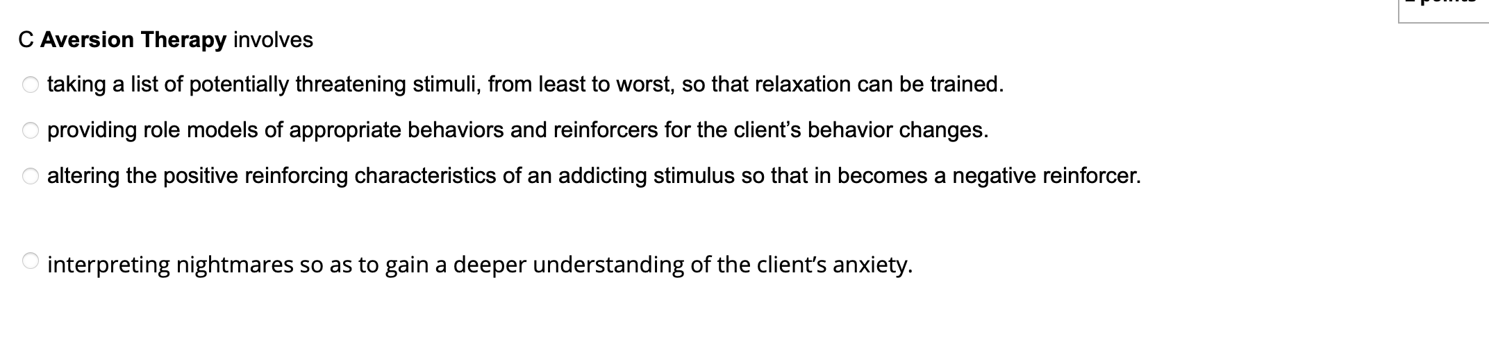 Solved C In the Obsessive component of Obsessive Compulsive | Chegg.com