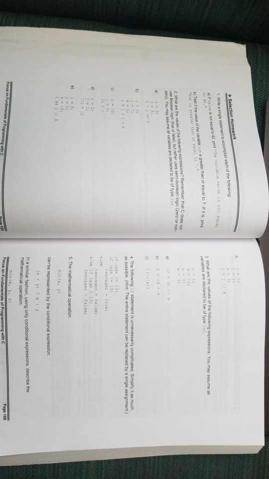 Solved Selection Homework 1 Write a single statement to | Chegg.com