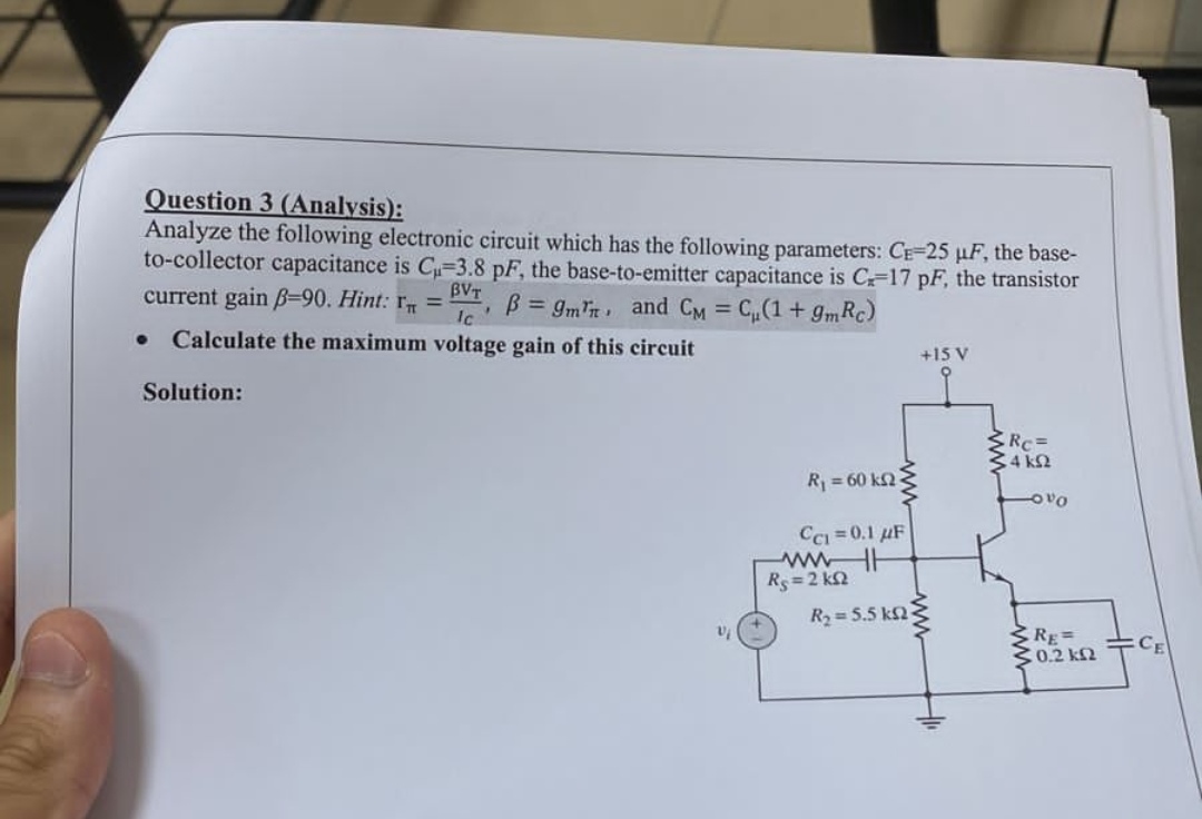 Solved \r\n- Calculate the corner frequencies \\( | Chegg.com