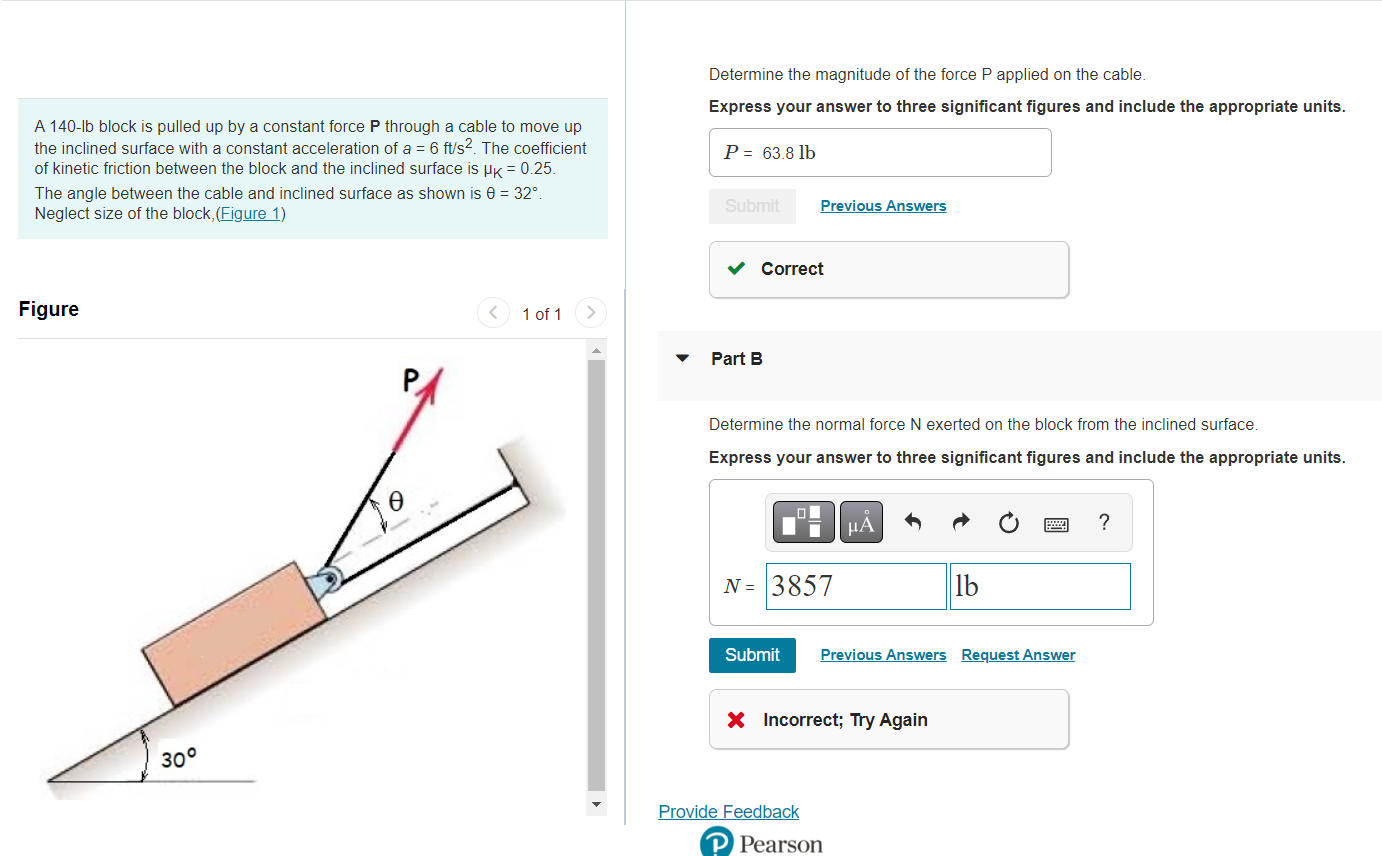Solved Determine the magnitude of the force P applied on the | Chegg.com