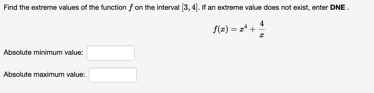 Solved Find the extreme values of the function f on the | Chegg.com