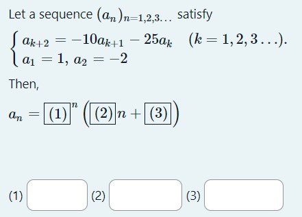 Solved Let a sequence (an)n=1,2,3… satisfy | Chegg.com