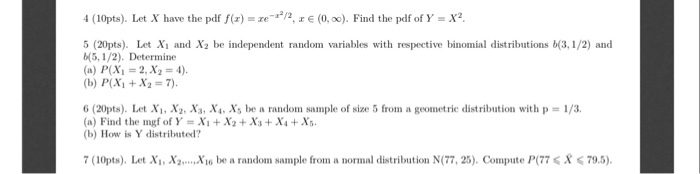Solved 1 (30pts). Select an even) integer randomly from the | Chegg.com