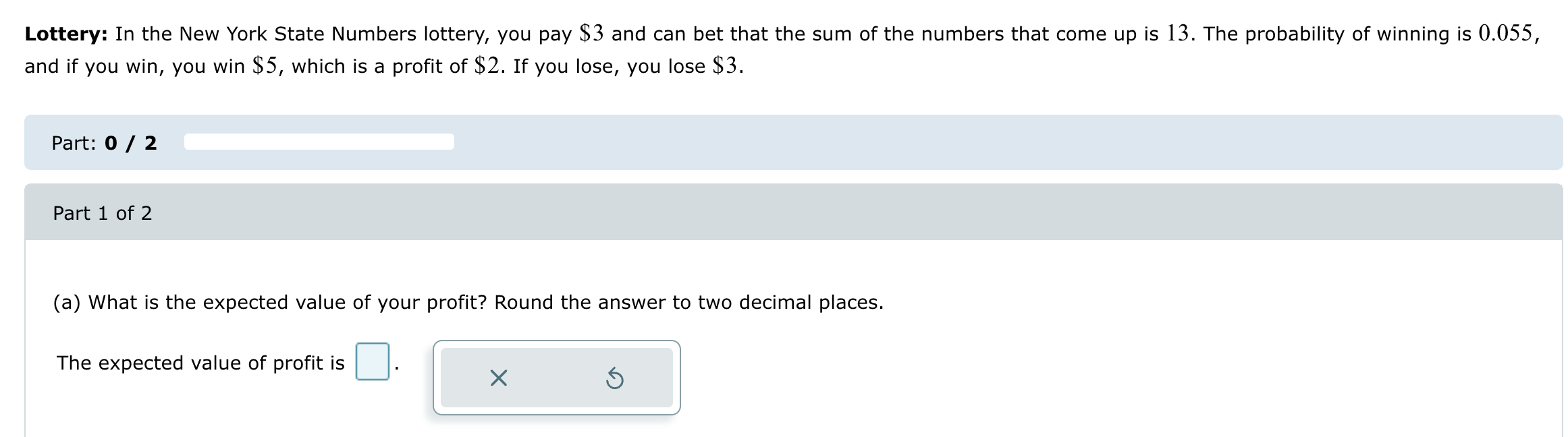 Solved Lottery: In the New York State Numbers lottery, you | Chegg.com