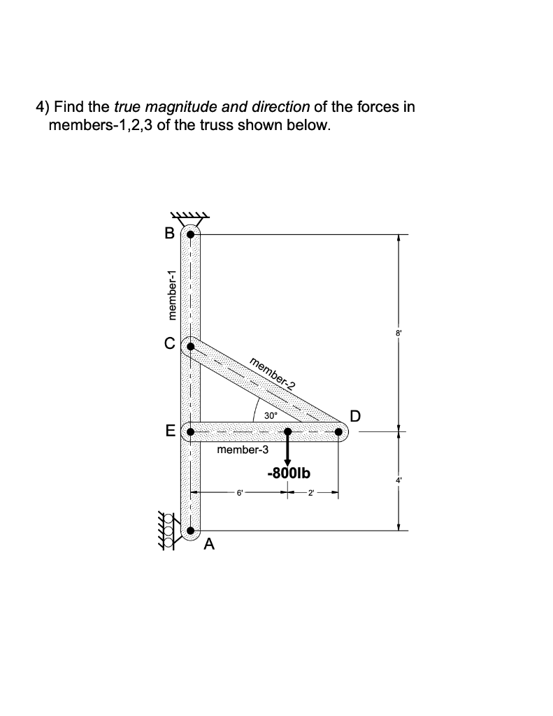 Solved 4) Find the true magnitude and direction of the | Chegg.com