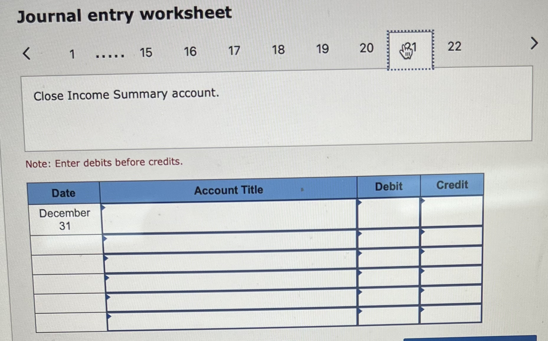 Solved Journal entry worksheet