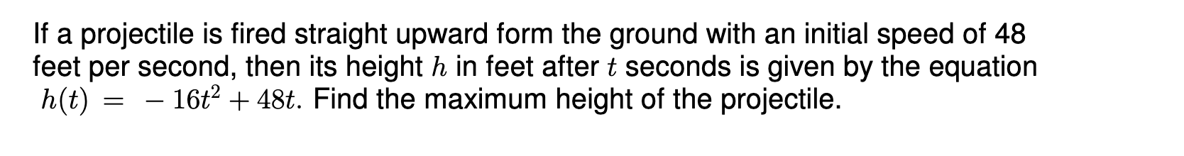 Solved If a projectile is fired straight upward form the | Chegg.com