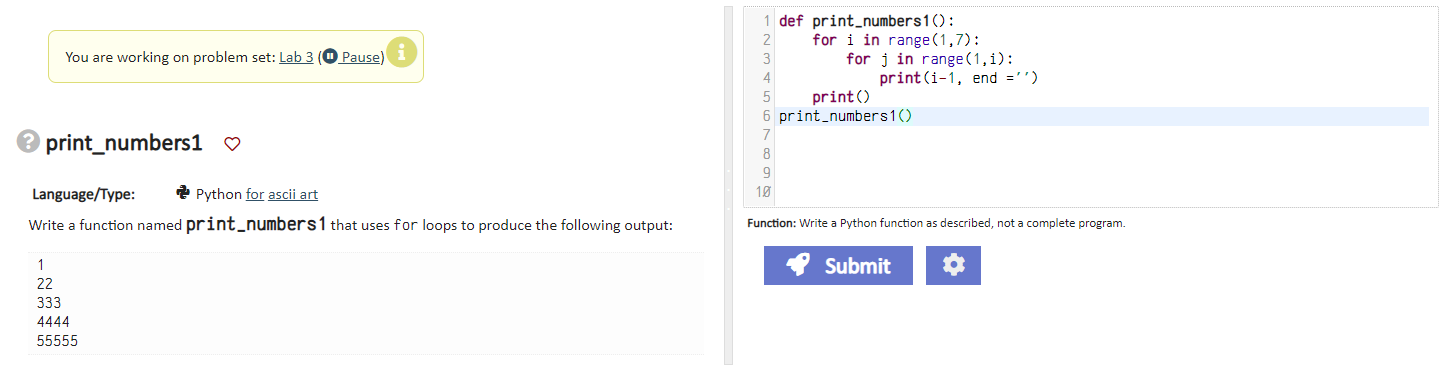 Solved You are working on problem set: Lab 3 Pause) → | Chegg.com