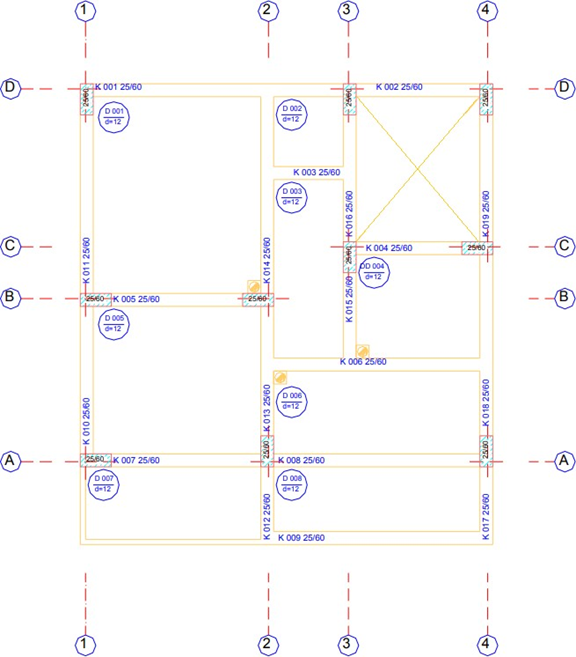 Draw the formwork plan of the basement’s ceiling | Chegg.com