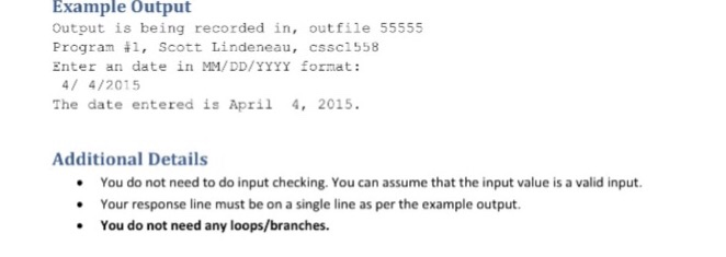 Solved any help creating this program for my machine and | Chegg.com