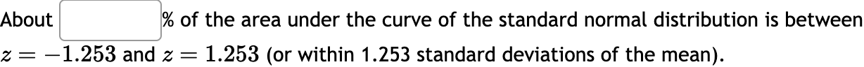 Solved About % of the area under the curve of the standard | Chegg.com