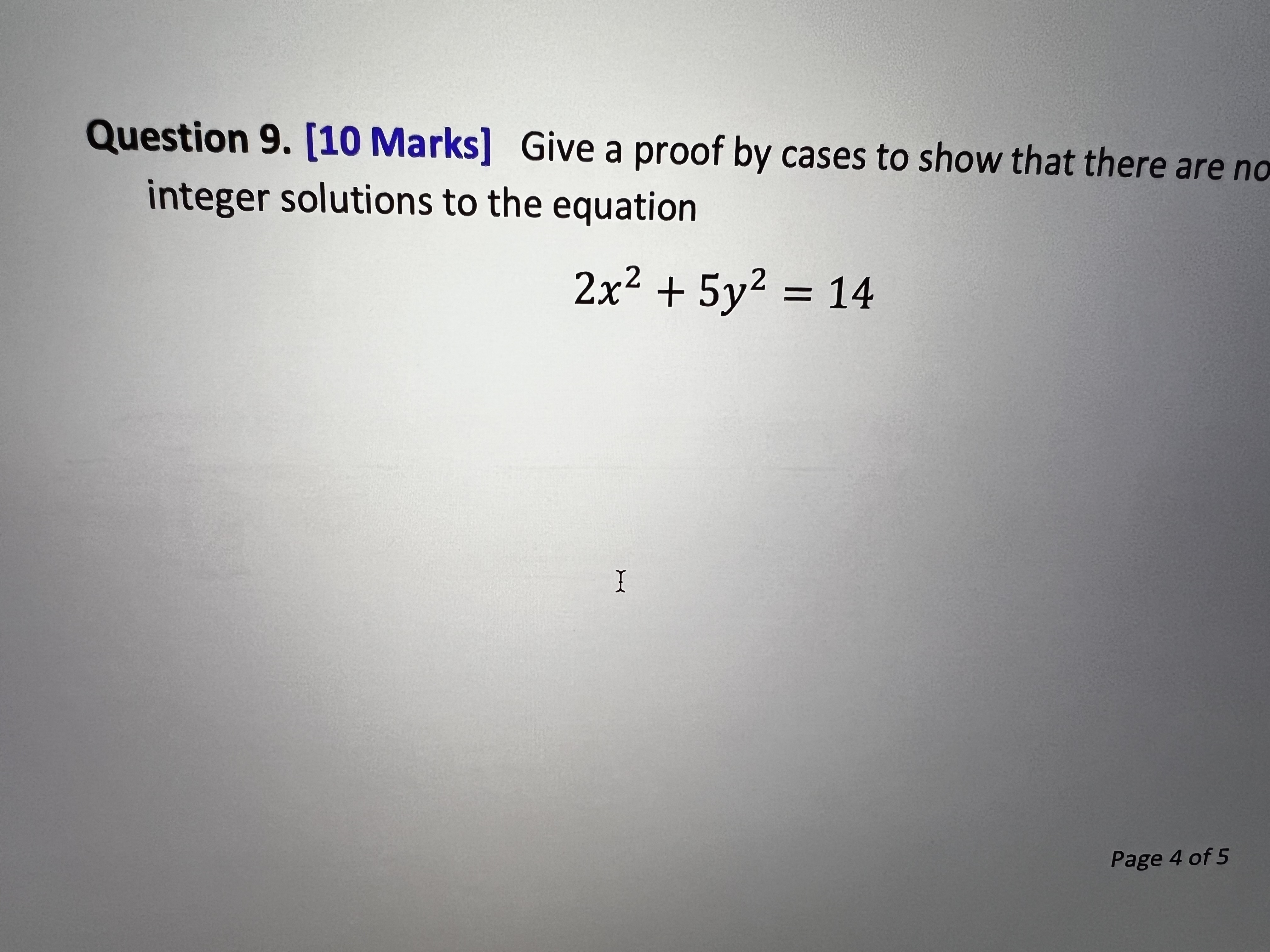 Solved Question 9. [10 Marks] Give a proof by cases to show | Chegg.com