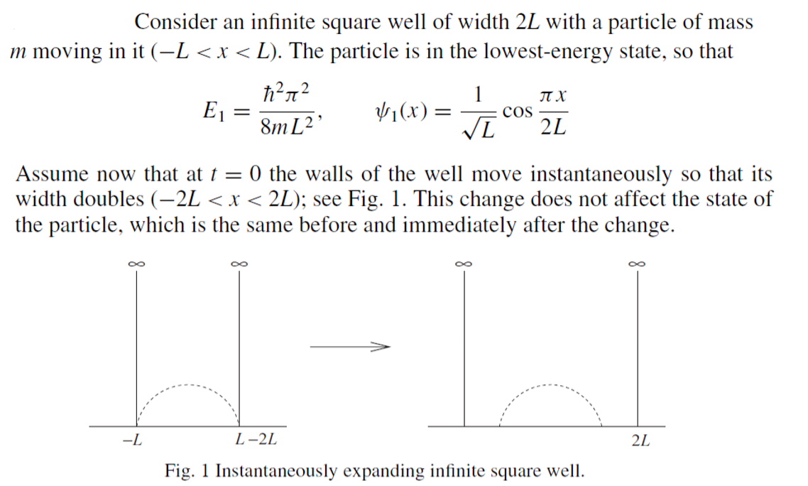 Solved Consider an infinite square well of width 2L with a | Chegg.com