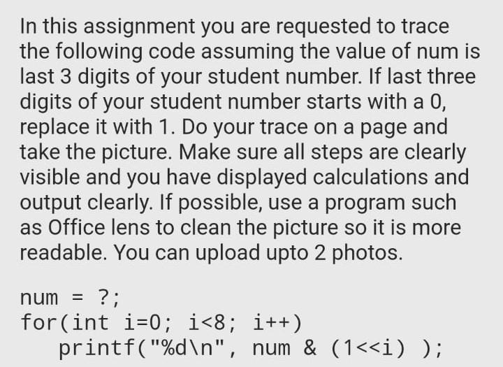 Solved In this assignment you are requested to trace the | Chegg.com