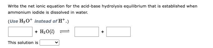 Solved Write the net ionic equation for the acid-base | Chegg.com