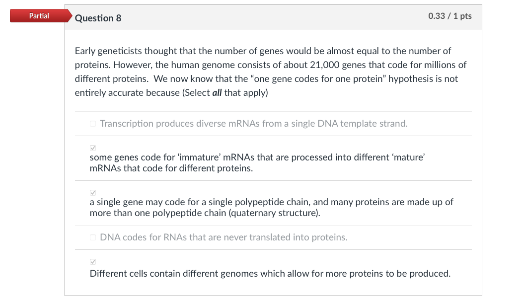 Solved Early geneticists thought that the number of genes | Chegg.com