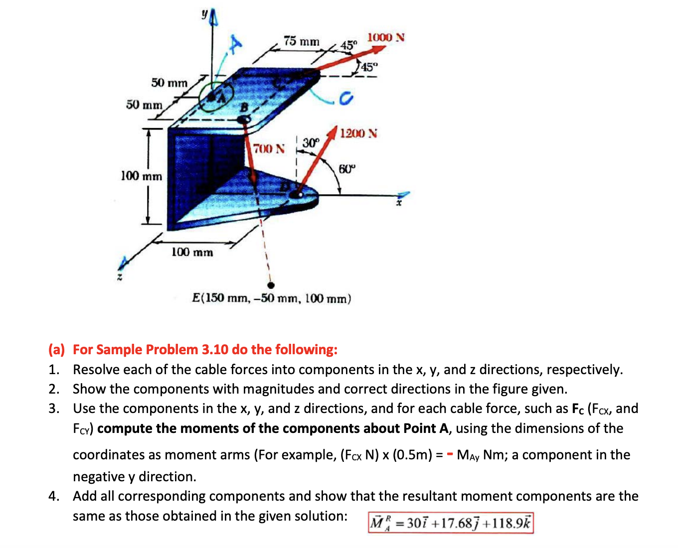 Solved (a) For Sample Problem 3.10 do the following: 1. | Chegg.com