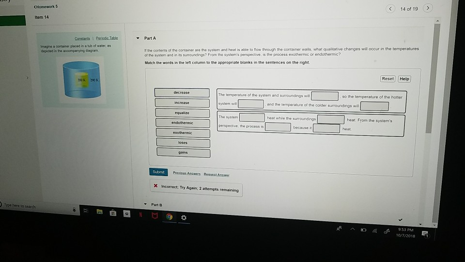 Solved Homework 5 く| 140119 | > tem 14 Part A Imagine a | Chegg.com