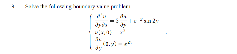 Solved 3. Solve the following boundary value problem. | Chegg.com
