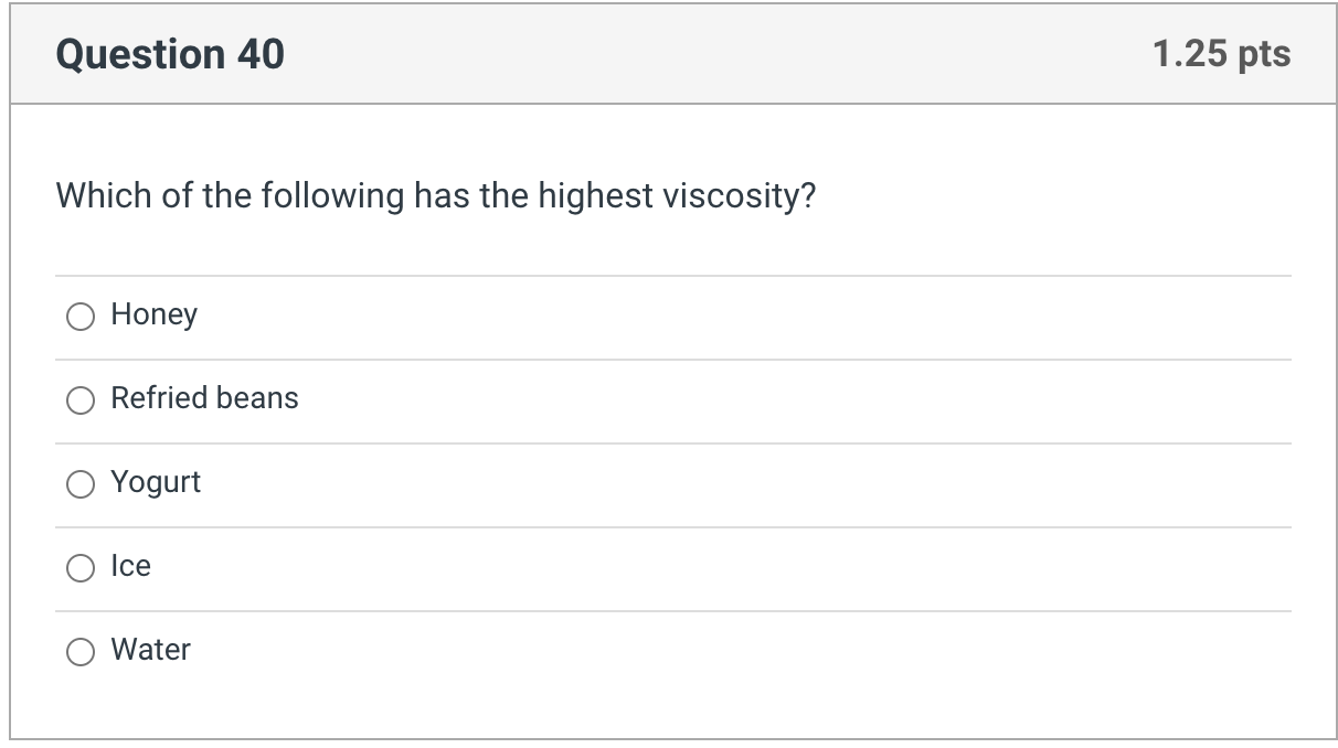 Solved Question 40Which of the following has the highest | Chegg.com Solved Question 40Which of the following has the highest | Chegg.com